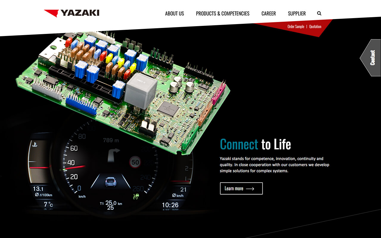 YAZAKI | Website Relaunch | SUNZINET